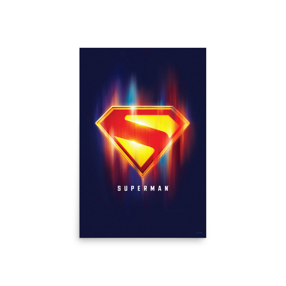SUPERMAN (2025 Movie) Theatrical Logo Premium Poster – DC Shop