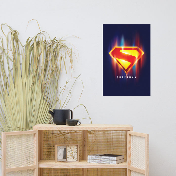 SUPERMAN (2025 Movie) Theatrical Logo Premium Poster – DC Shop