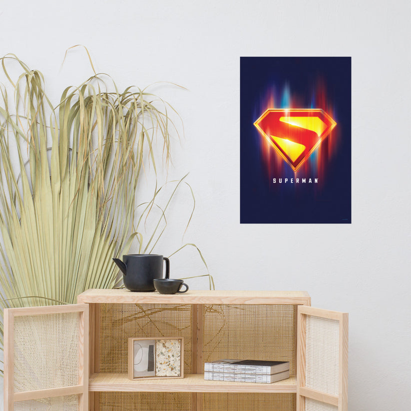 SUPERMAN (2025 Movie) Theatrical Logo Premium Poster – DC Shop