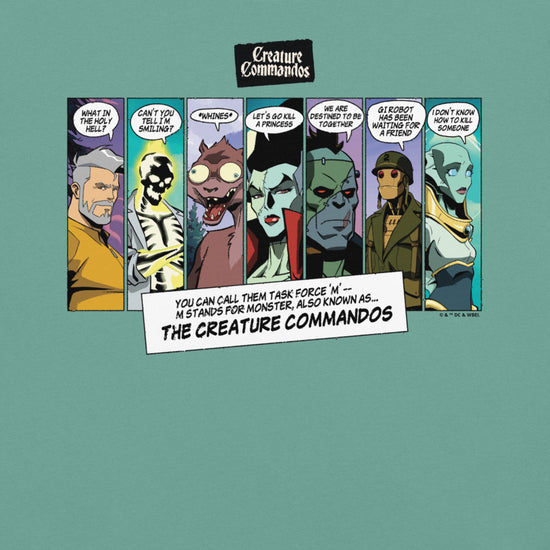 CREATURE COMMANDOS Panels Comfort Colors T-shirt – DC Shop